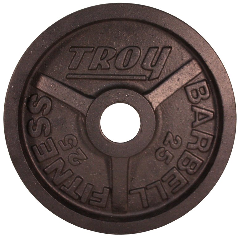 Troy Wide Flange Olympic Plate - 25 lb - Black | American Fitness