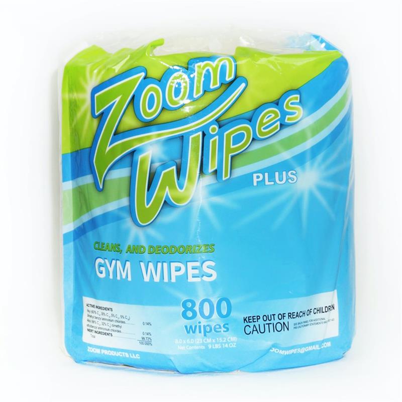 Zoom Plus Gym Wipes Refill (4 x 800) | American Fitness