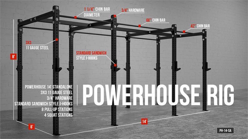 American Barbell ECH 14' Stand Alone Rig - Made in the USA | American ...